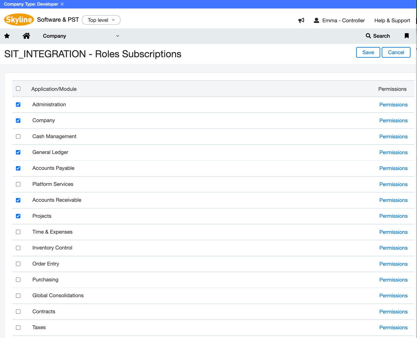 Preparing Sage Intacct to Connect to Center