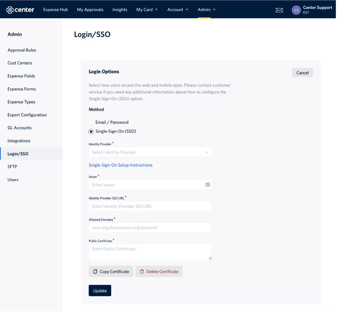 SSO - Generic Setup Guide