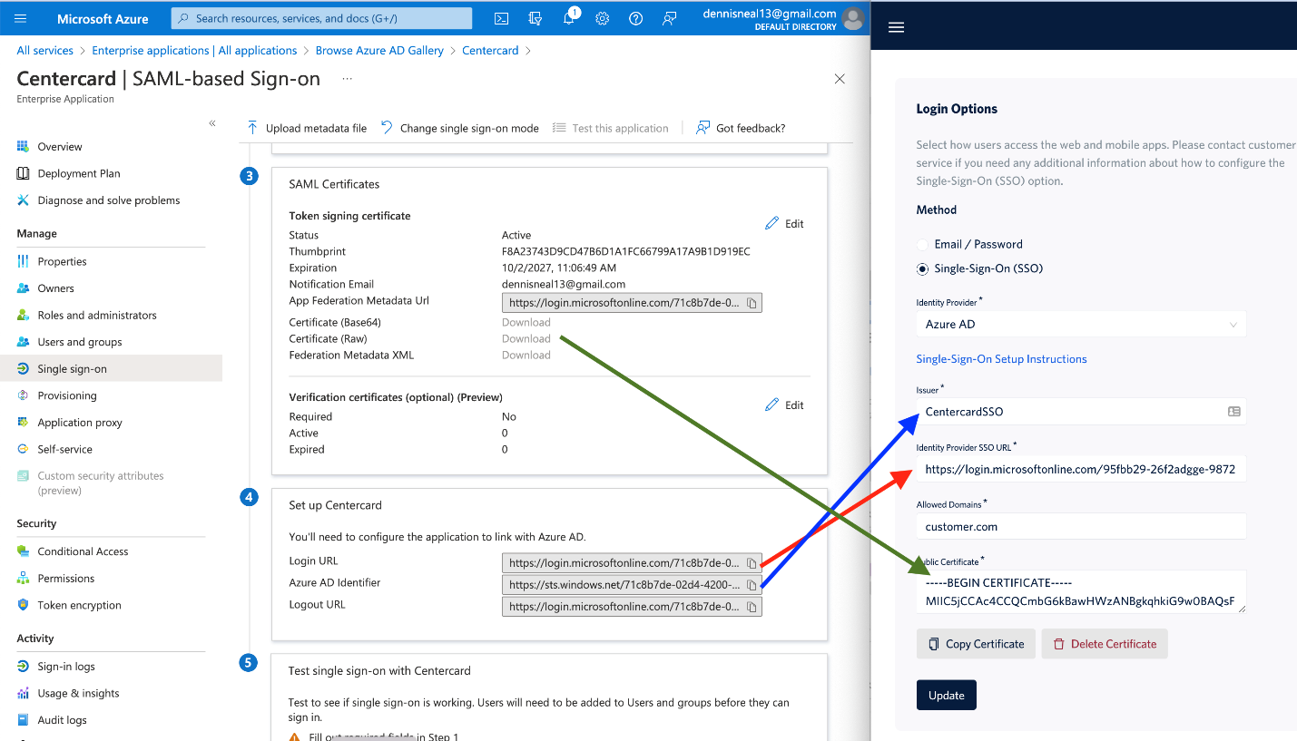 Center Single Sign-On (SSO) Guide – Azure