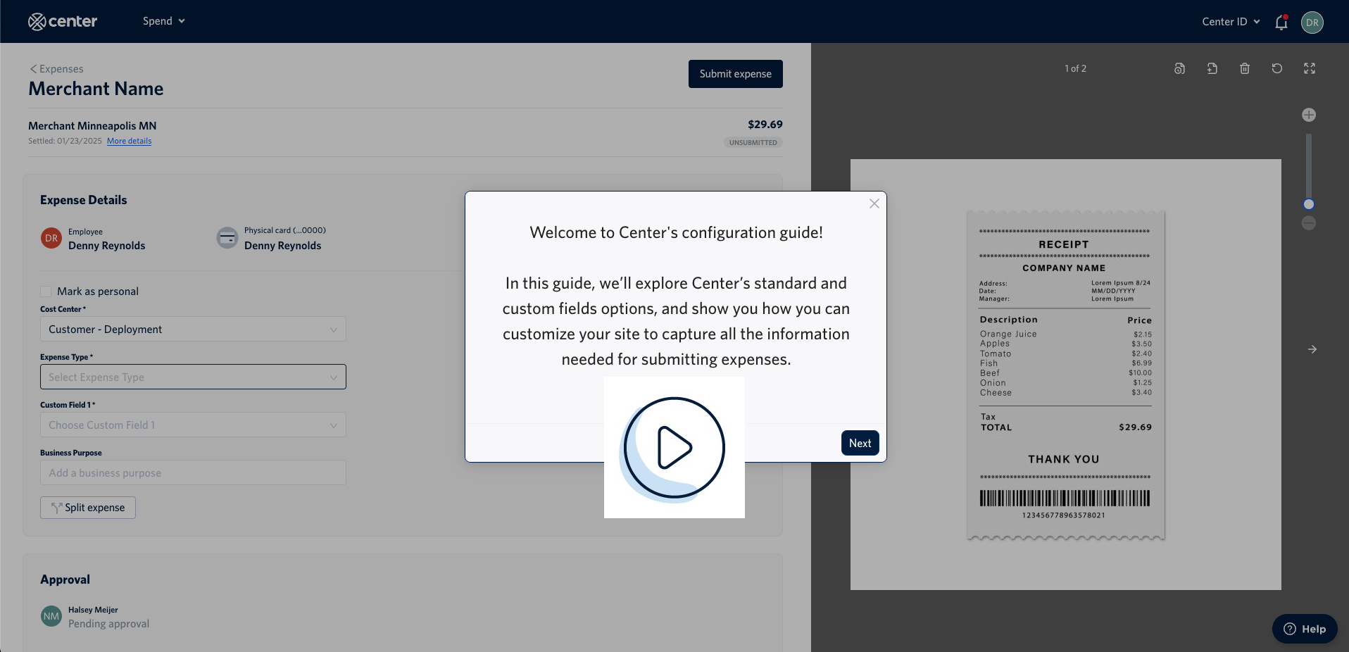 Reviewing the Deployment Configuration Template